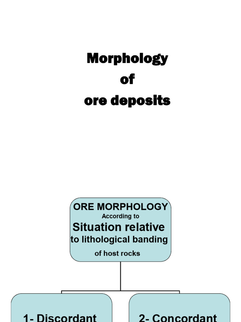 Ore Deposit Morphology Explained | PDF | Fault (Geology) | Rock (Geology)