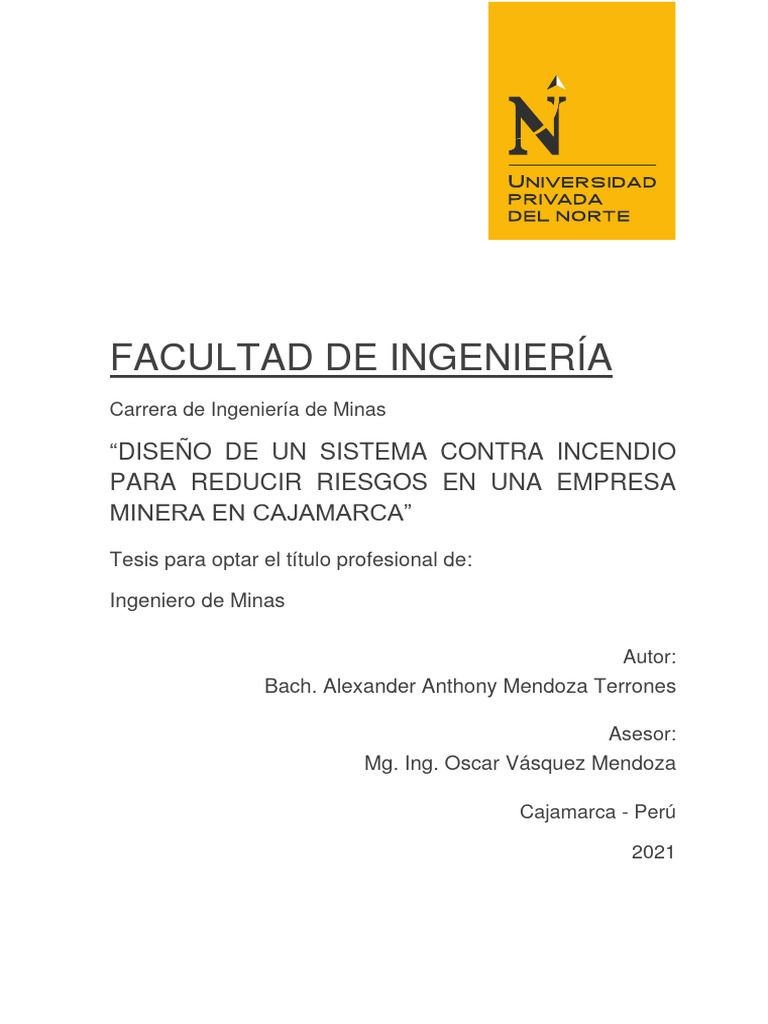Mendoza Terrones, Alexander Anthony | PDF | Minería | Business