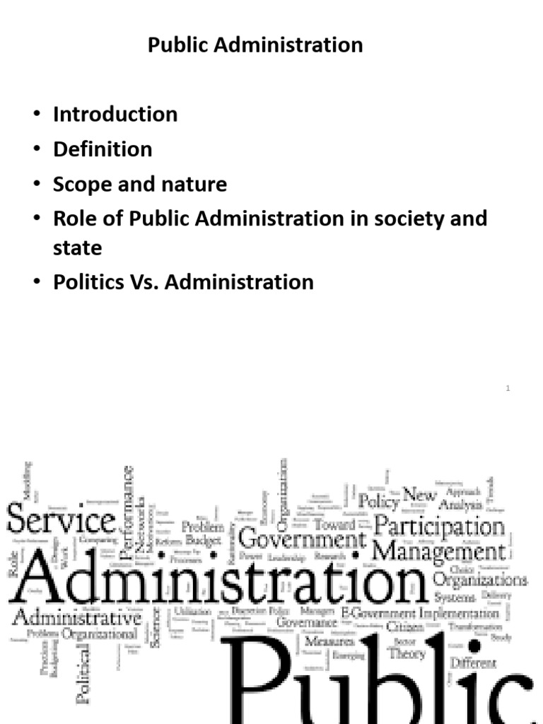 Public Administration Lecture #1 (p2) | PDF | Public Administration ...