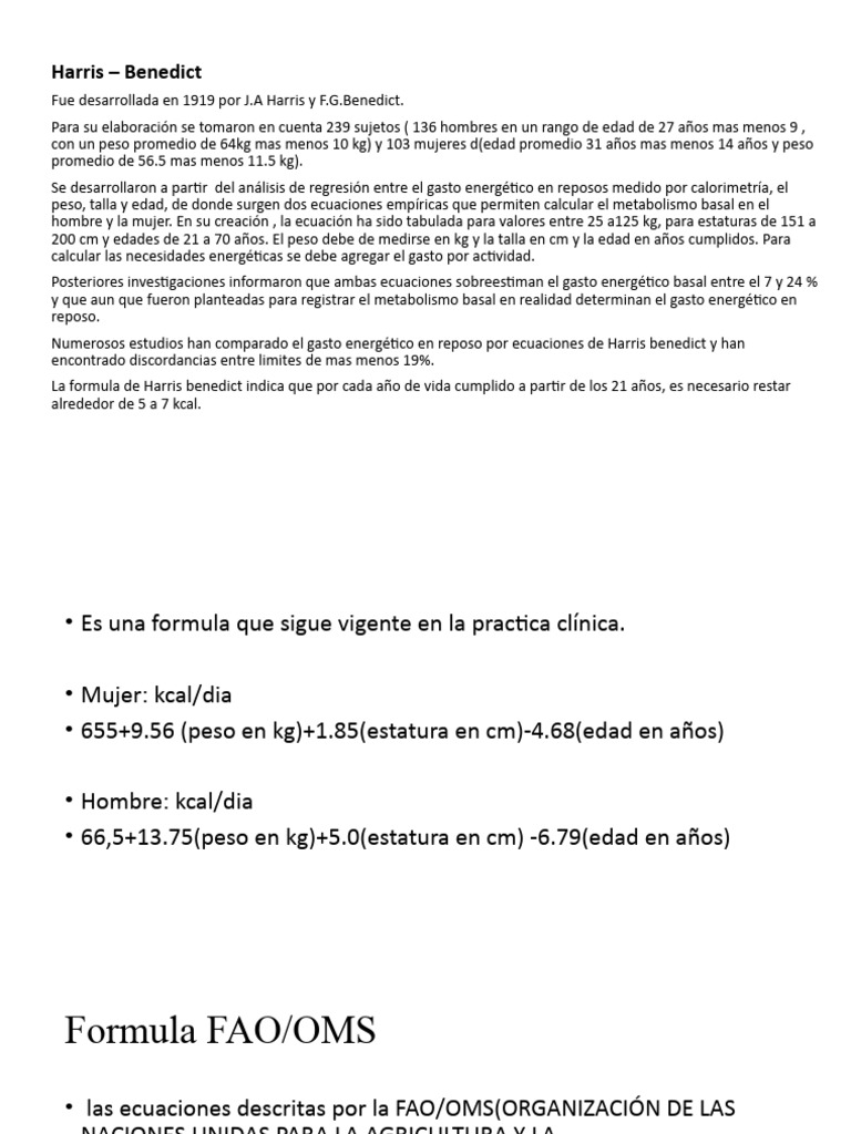 2.-Formulas para Calculo | PDF | Estilo de vida
