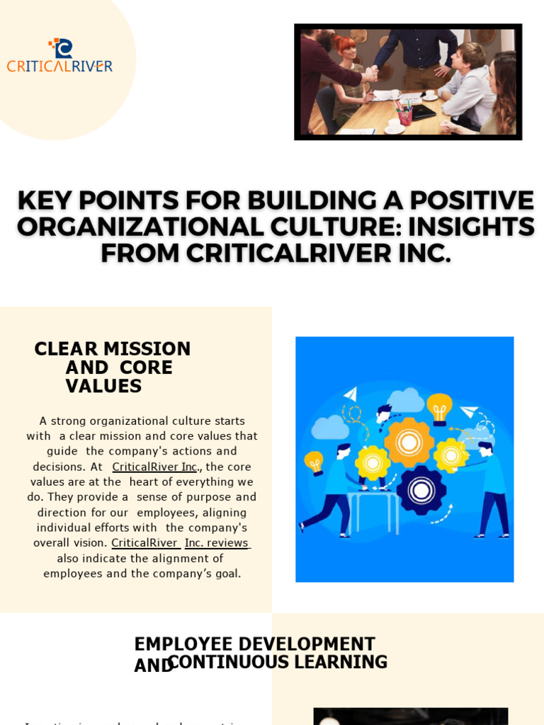 CriticalRiver's Core Values and Culture | PDF | Career & Growth