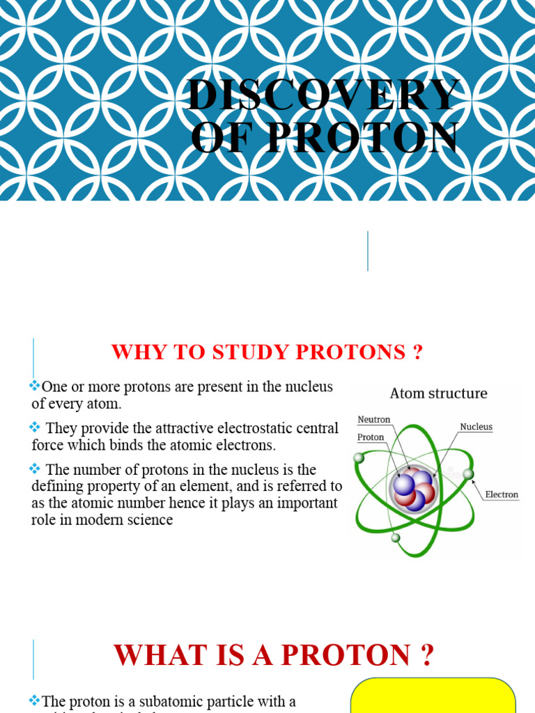 Discovery of Proton (FINAL) . | PDF | Proton | Atomic Nucleus