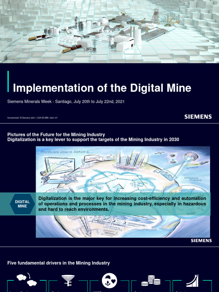 Digital Transformation in Mining | PDF | Mining | Simulation