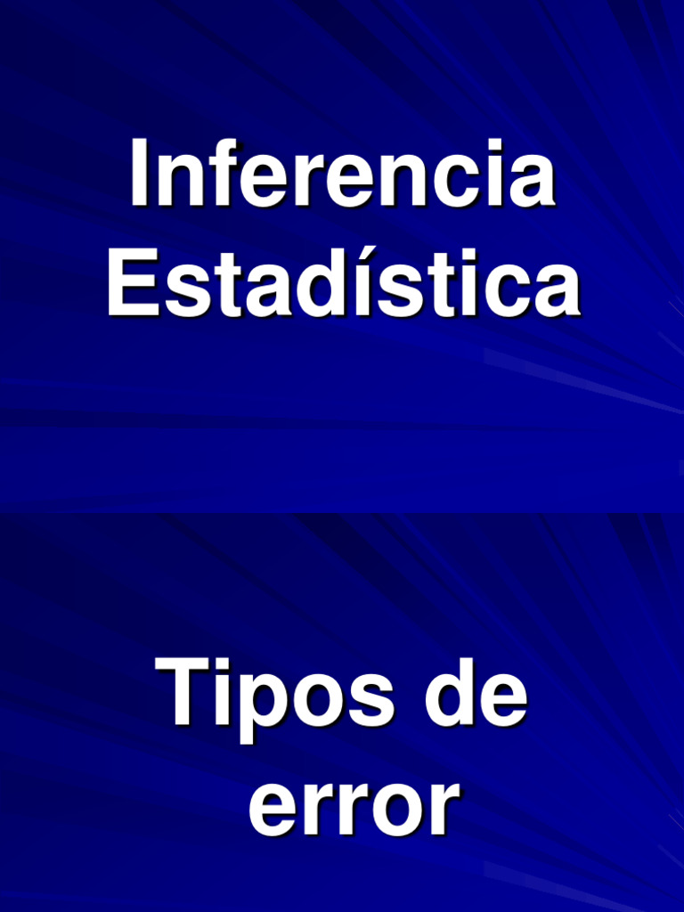 2.tipos de Error | PDF | Errores tipo I y tipo Ii | Science