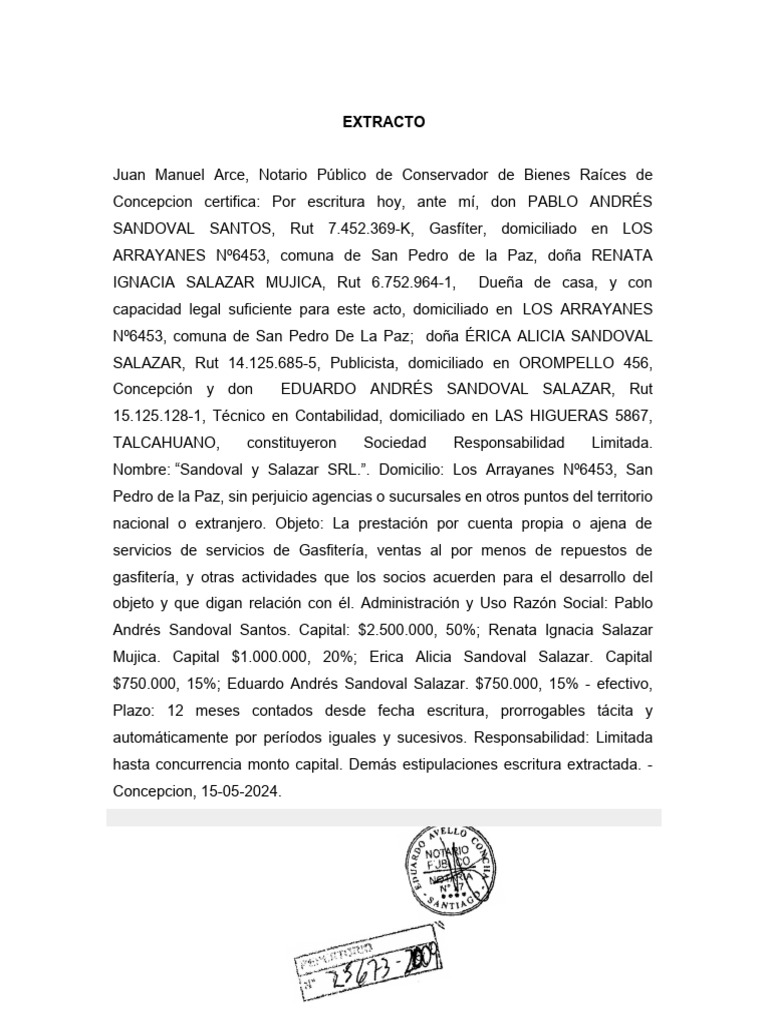 EXTRACTO | PDF