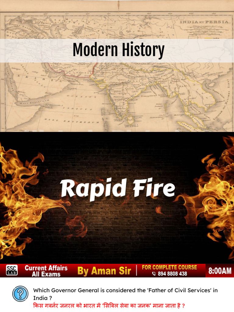 CHSL Modern History (Class 3) | PDF