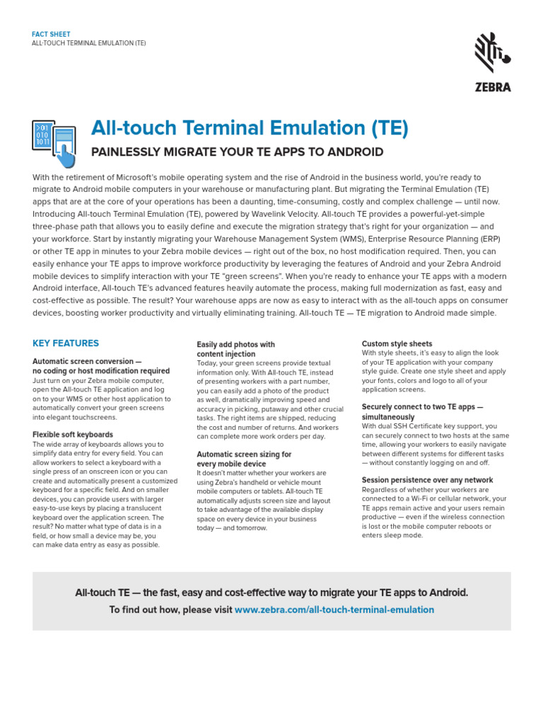 All Touch Terminal Fact Sheet en Us | PDF | Computer Keyboard | Android ...