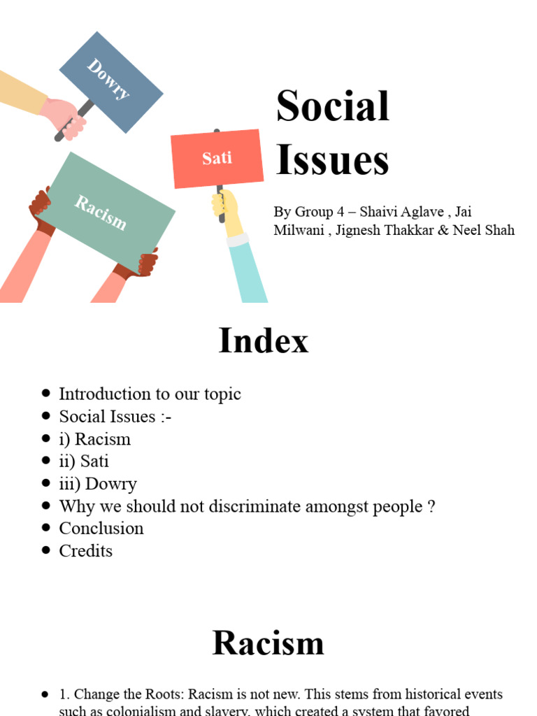 Social Issues PPT | PDF | Child Marriage | Marriage