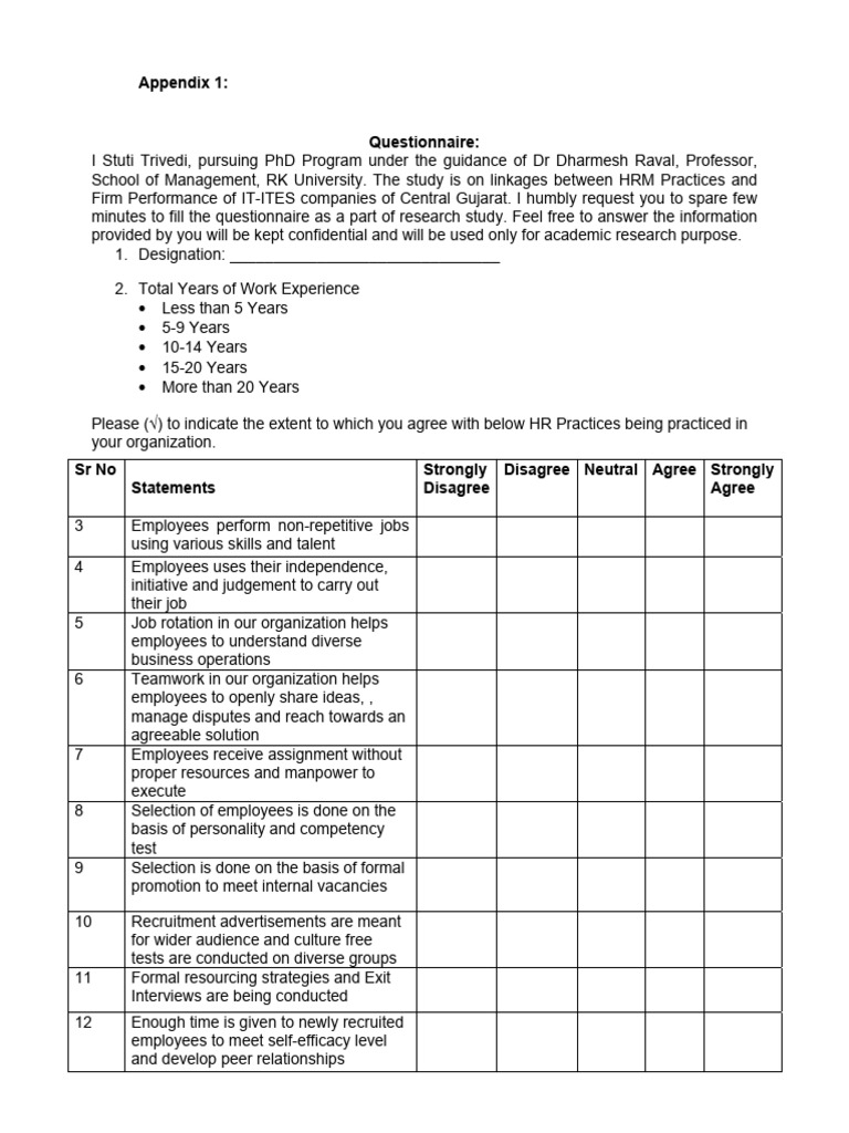 19 Appendix | PDF | Employment | Turnover (Employment)