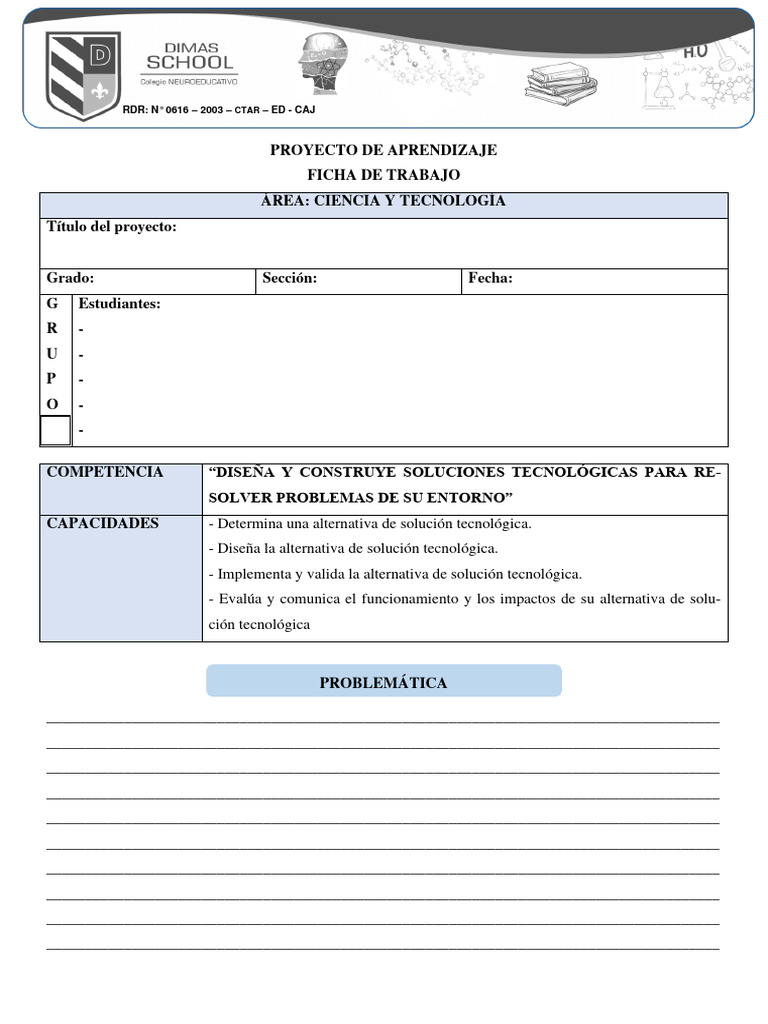 PROYECTO DIMAS SCHOOL | PDF