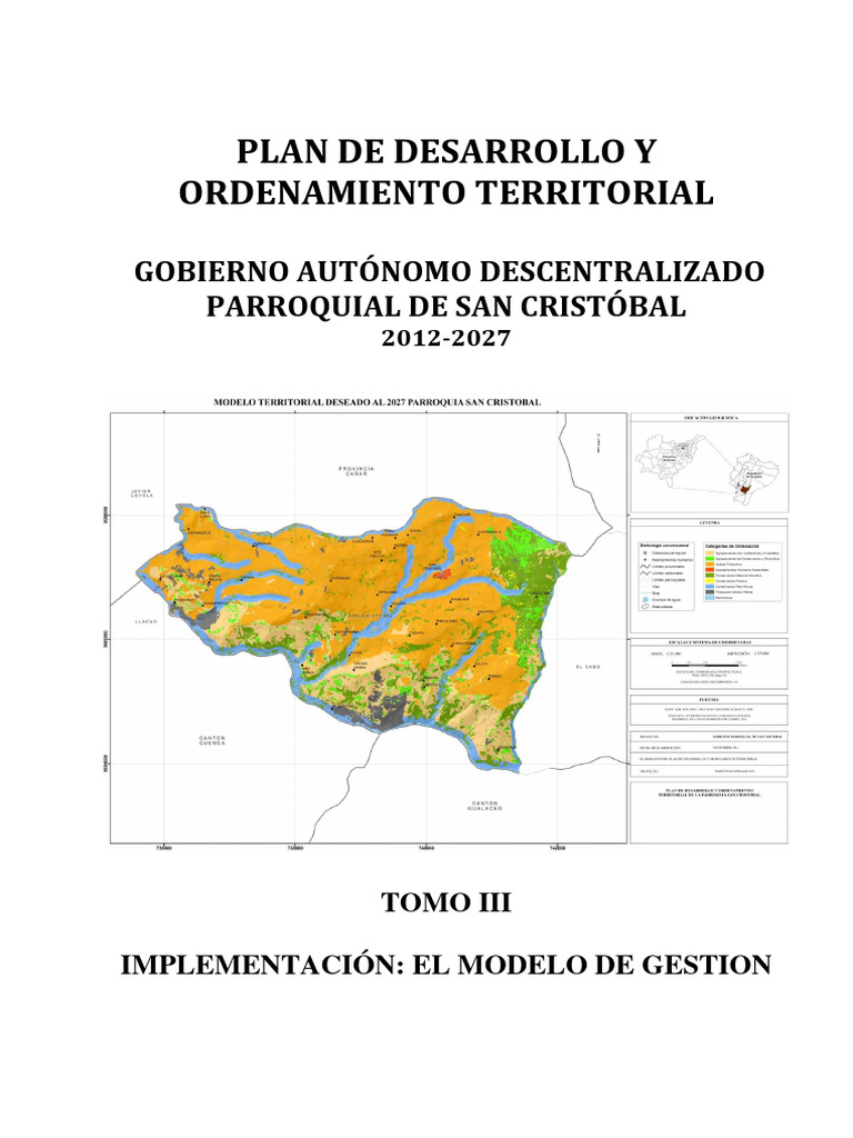 Pdot Sancristobal Tomoiii | PDF | Planificación | Entorno natural