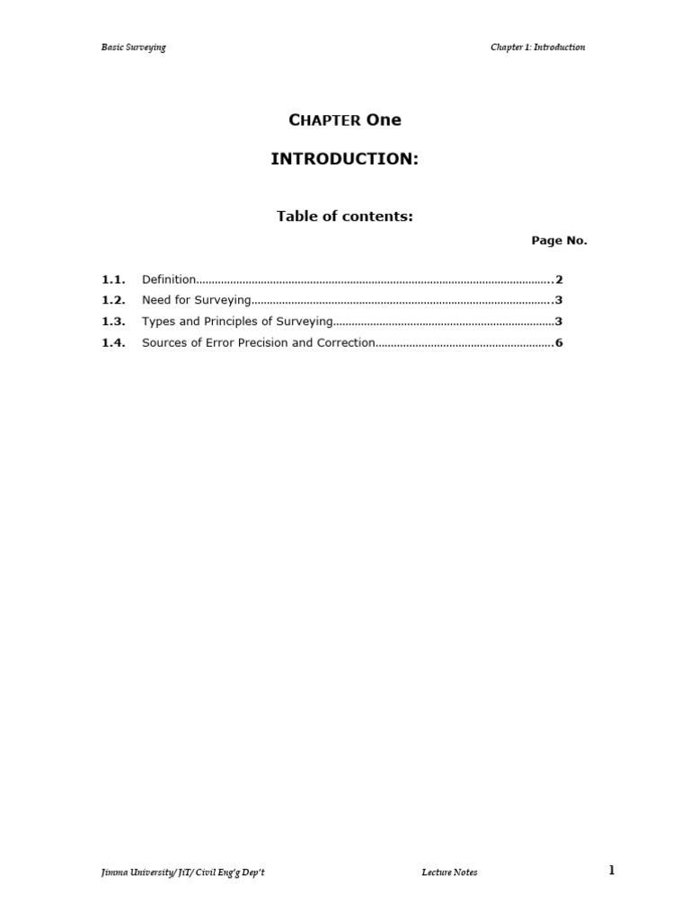 Chapter 1 Introduction | Download Free PDF | Surveying | Geodesy