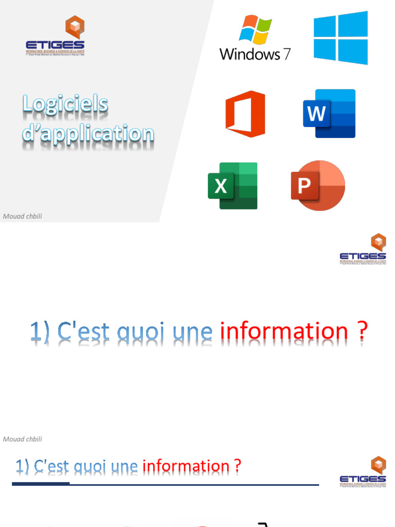 Logiciels d'application : définitions et exemples | PDF | Informatique ...