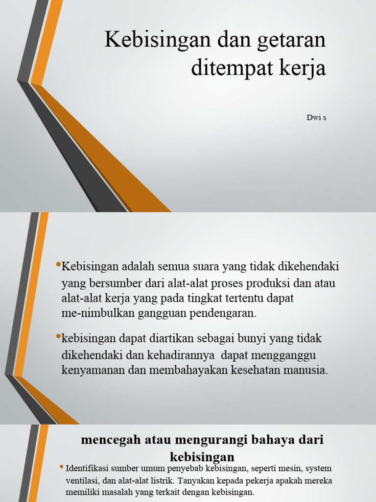 Kebisingan Dan Getar K3 Dwi S | PDF