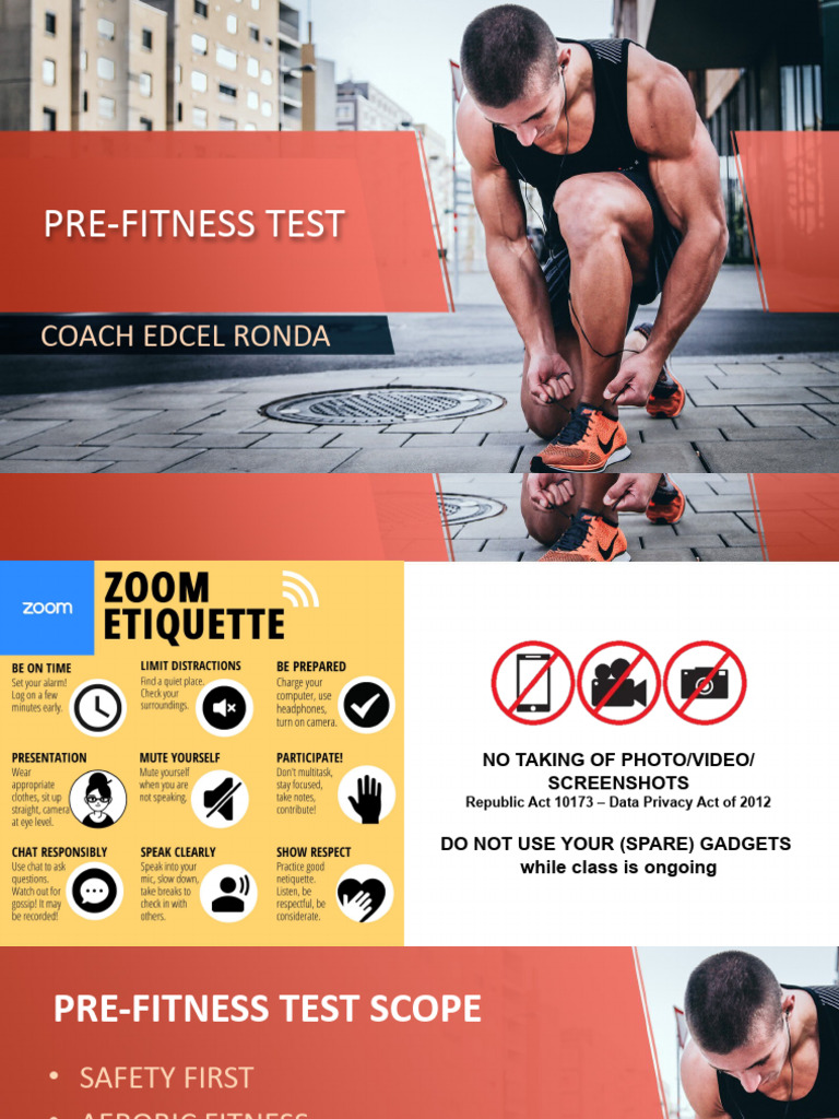 Pre Fitness Test | PDF | Physical Fitness | Foot