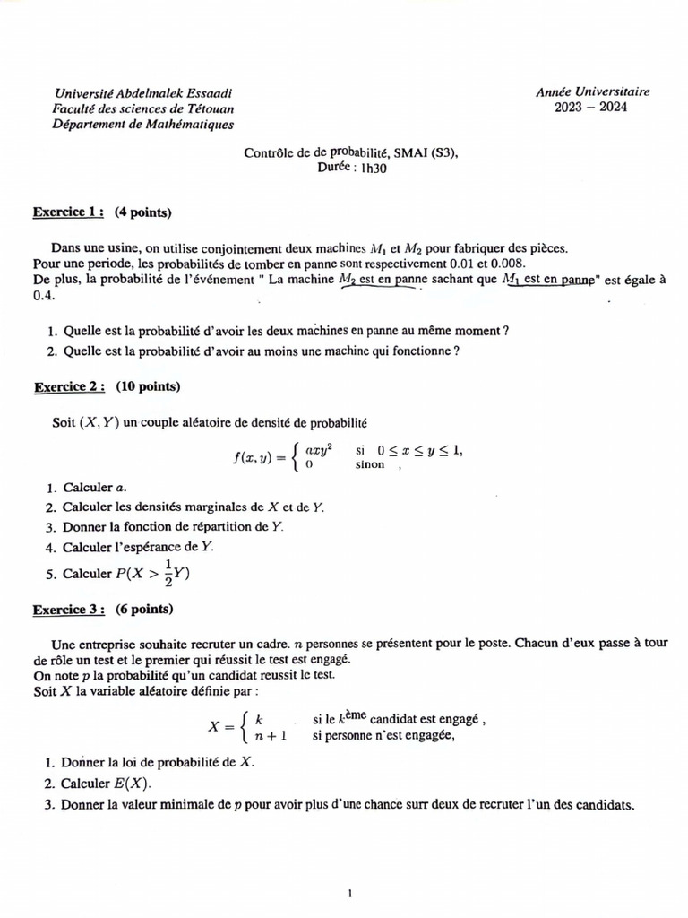 Normal+Corr Proba 2024 | PDF