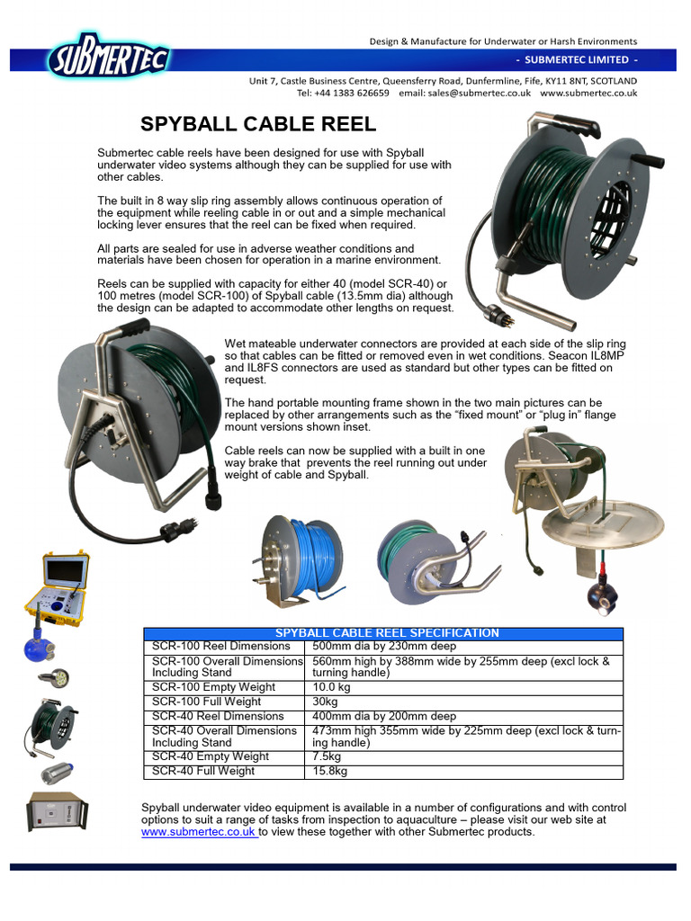 SCR Cable Reel | PDF
