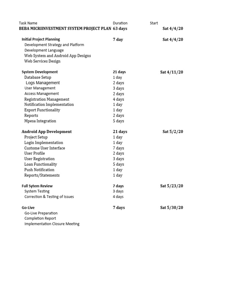 E-Commerce System Project Plan | PDF | Computers
