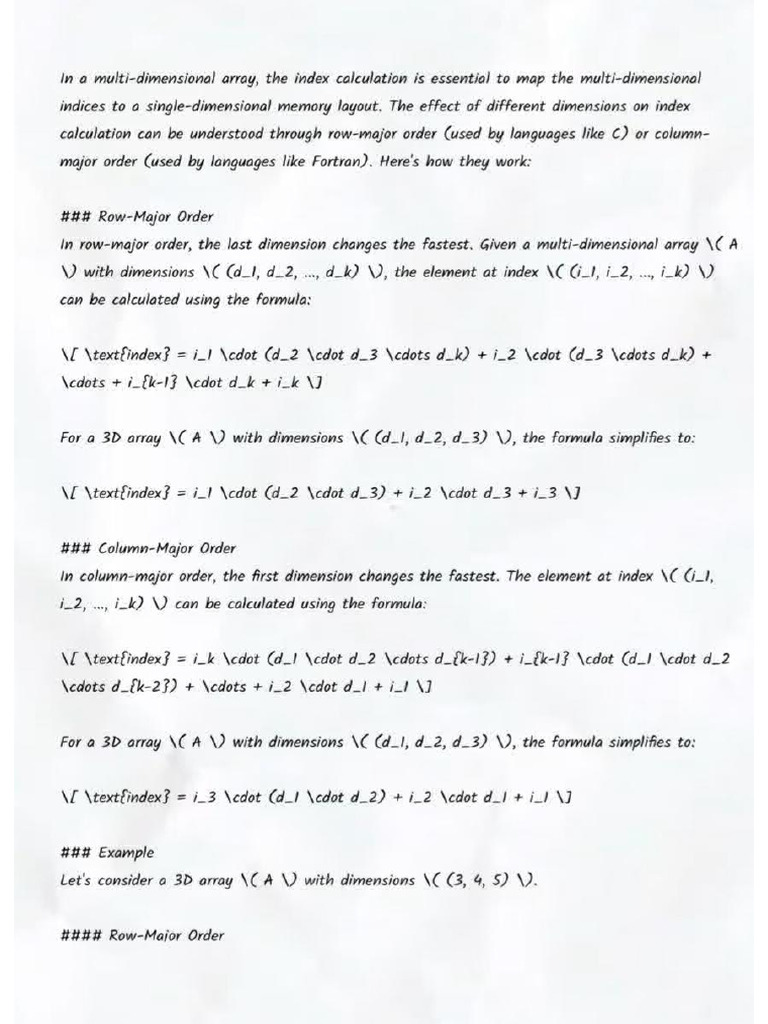 Multi Dimensional Array PDF | PDF Multi Dimensional Array PDF | PDF