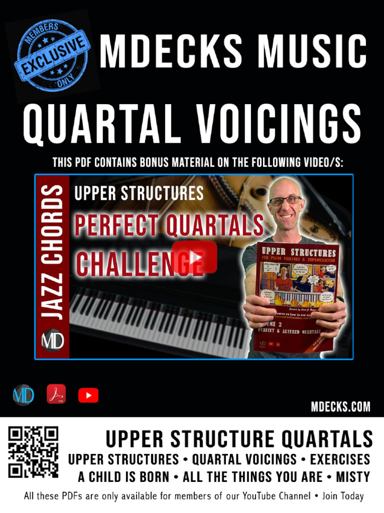 Misty Quartals Reharm - Mdecks | PDF | Melody | Modernism (Music)