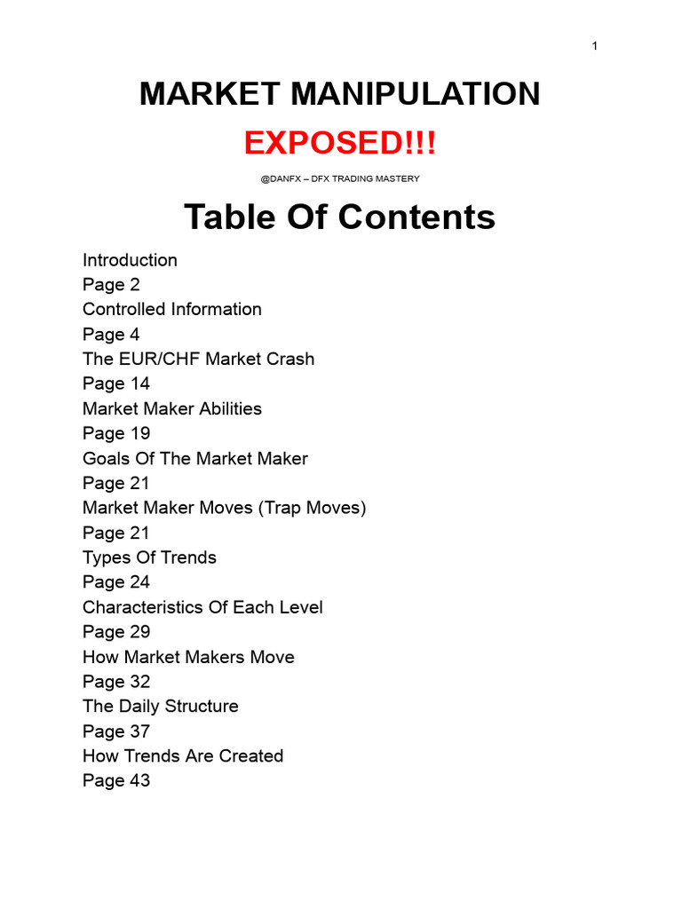 65b37c67309b7 Market Manipulation Exposed PDF 1691065179480 | PDF | Foreign Exchange Market ...