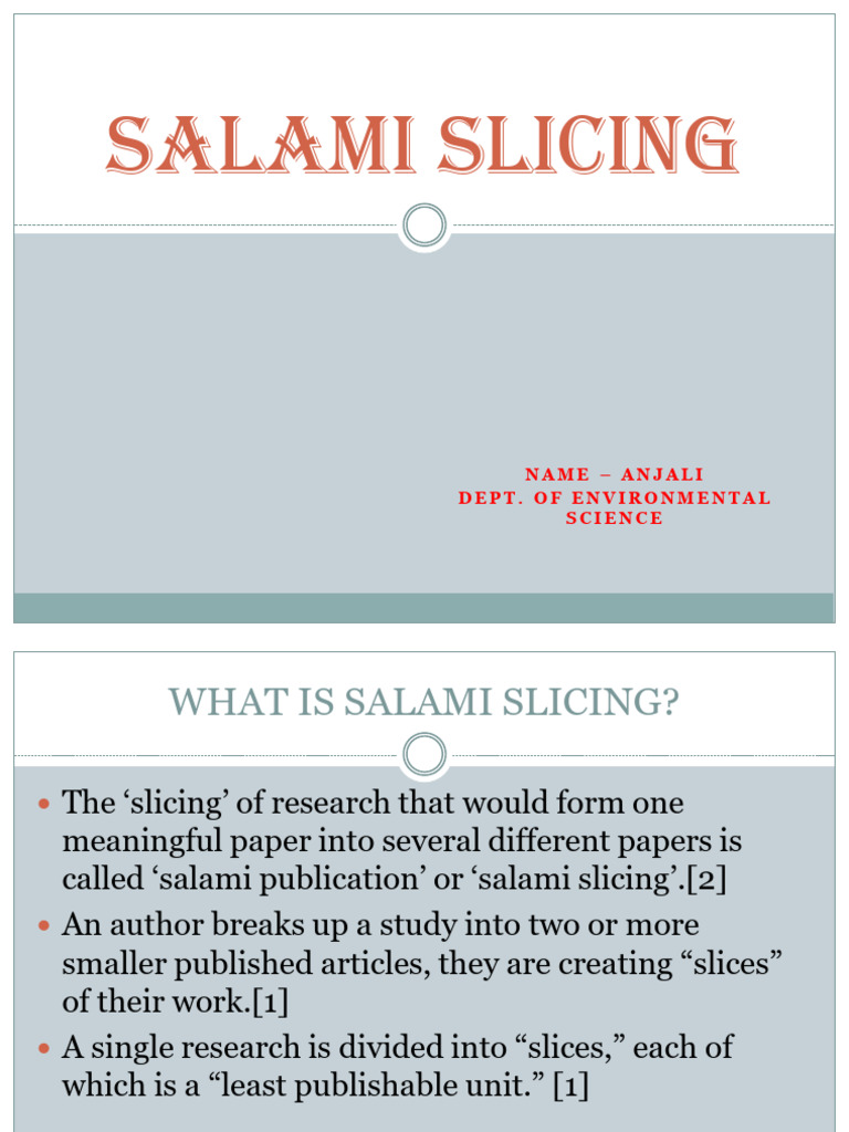 Salami Slicing | PDF Salami Slicing | PDF