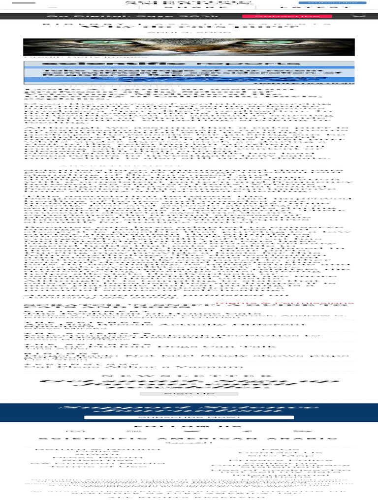 Why Do Cats Purr - Scientific American | PDF