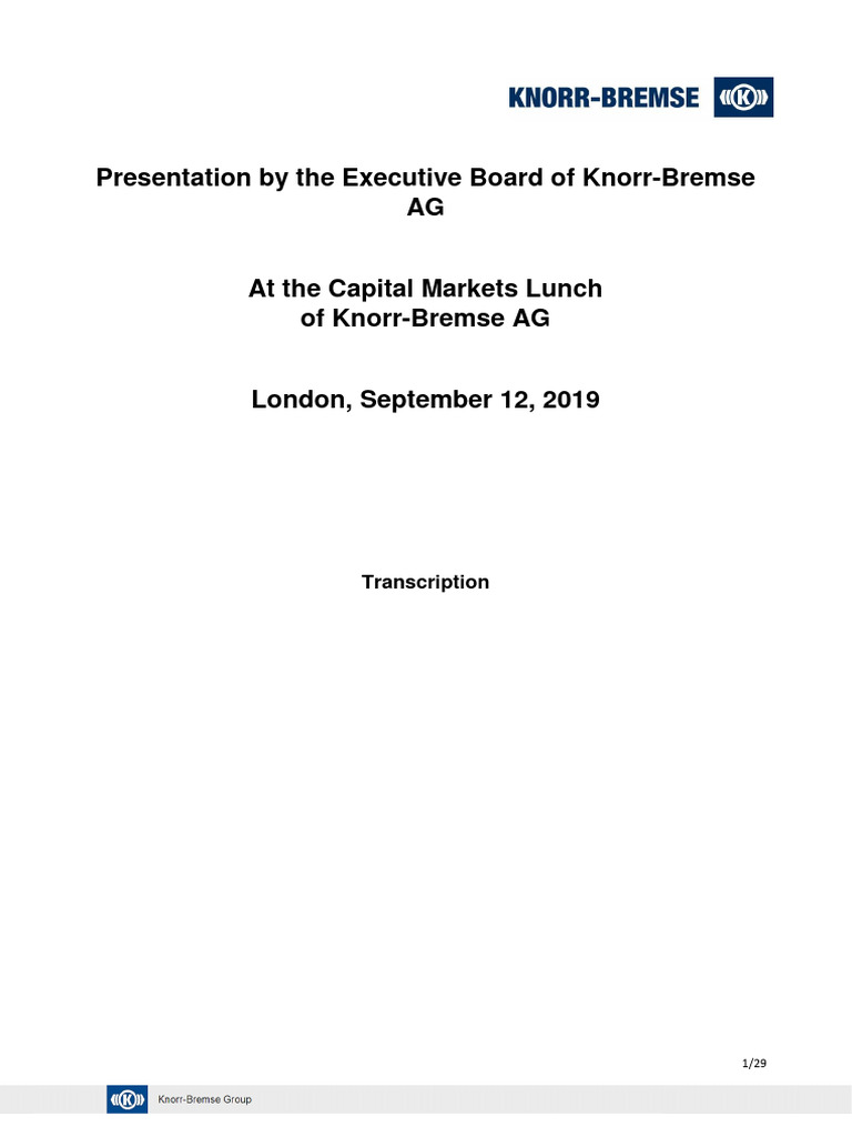 knorr 38 | PDF | Truck | Innovation