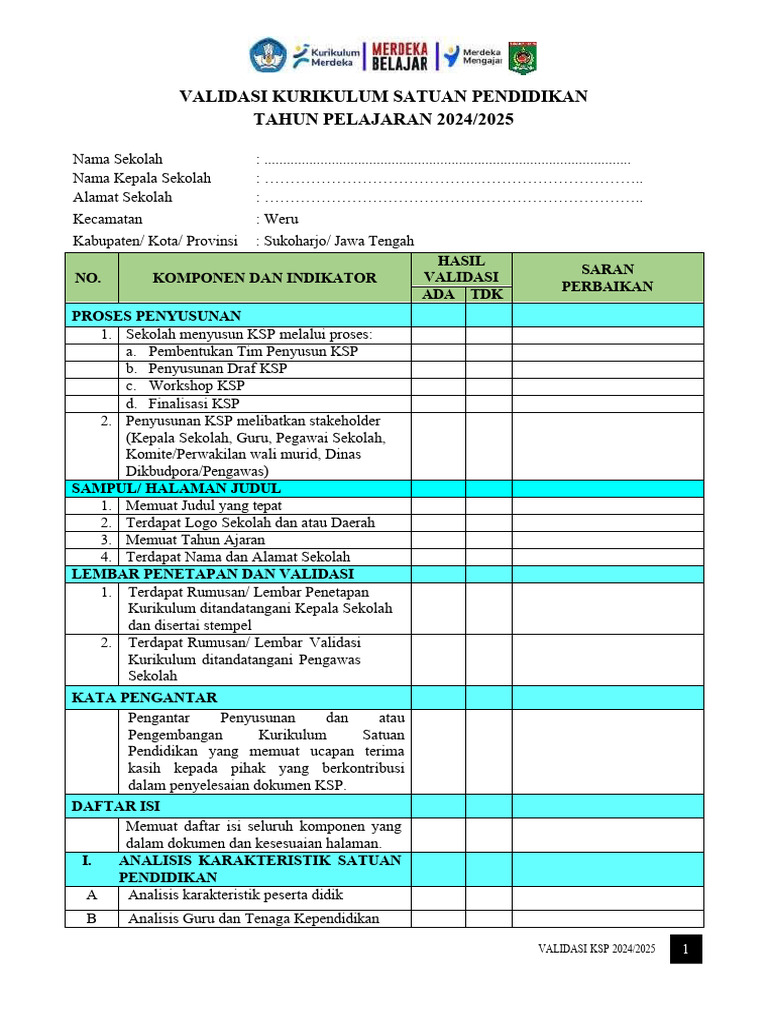 Validasi KSP-2024 | PDF | Karier & Perkembangan | Seni