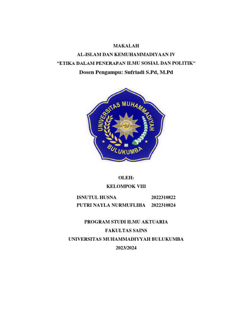 Makalah Aik Iv KLP 8 | PDF
