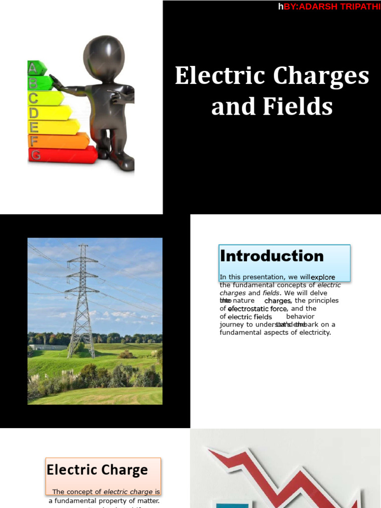 Electric Charges and Fields Explained | PDF | Electric Field | Capacitance
