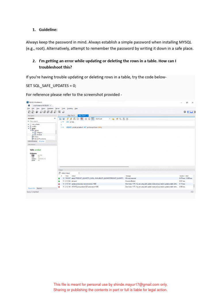 FAQ - Week-1 Introduction To Databases and Fundamentals of SQL | PDF | Software Engineering ...