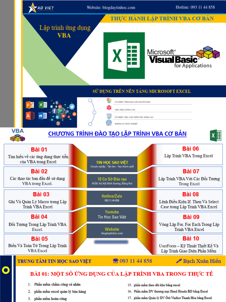 Giao Trinh Lap Trinh VBA Co Ban 1 1 | PDF
