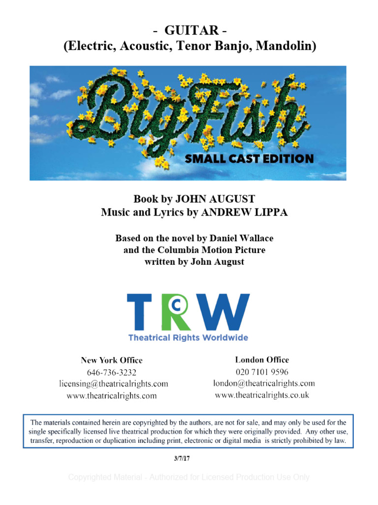 Big Fish - Reduced-Guitar | PDF | Celtic Musical Instruments | Irish ...