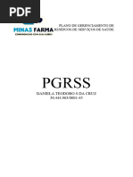 Plano de Gerenciamento Dos Resíduos de Serviços de Saúde (PGRSS) Modelo ...
