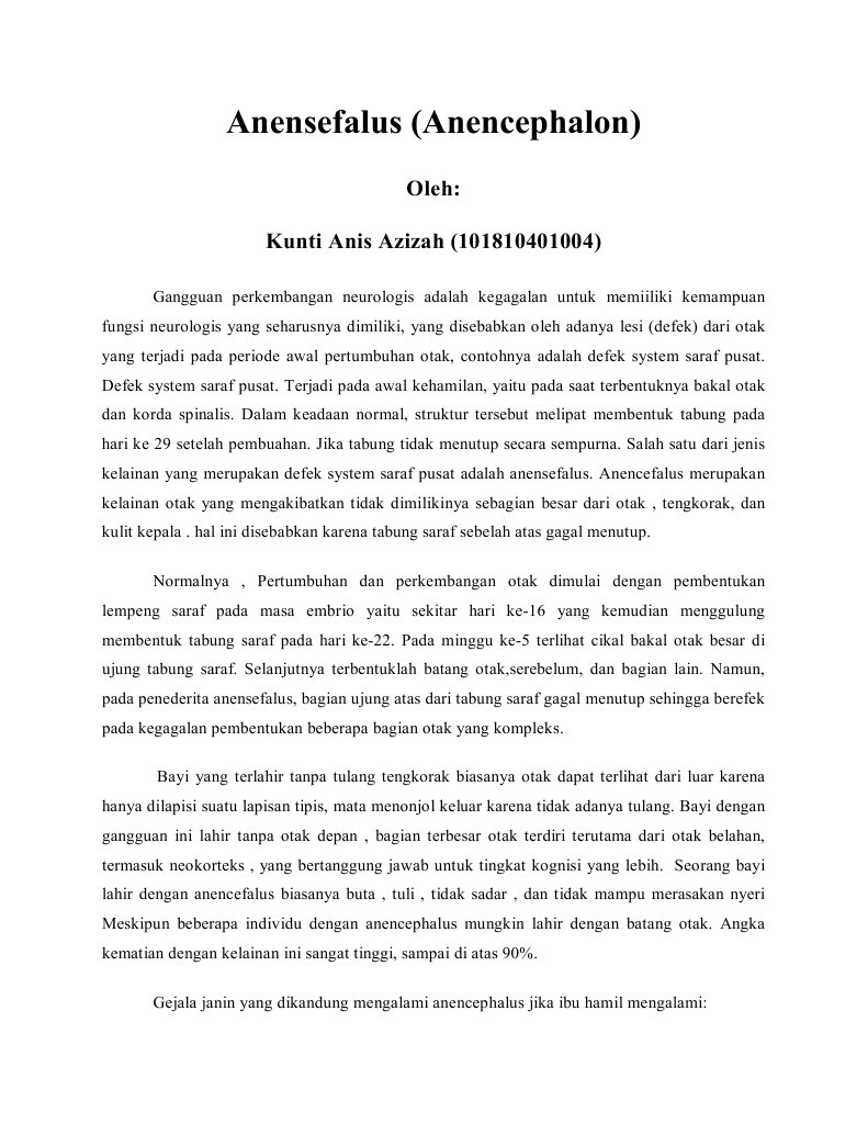 Anensefalus | PDF
