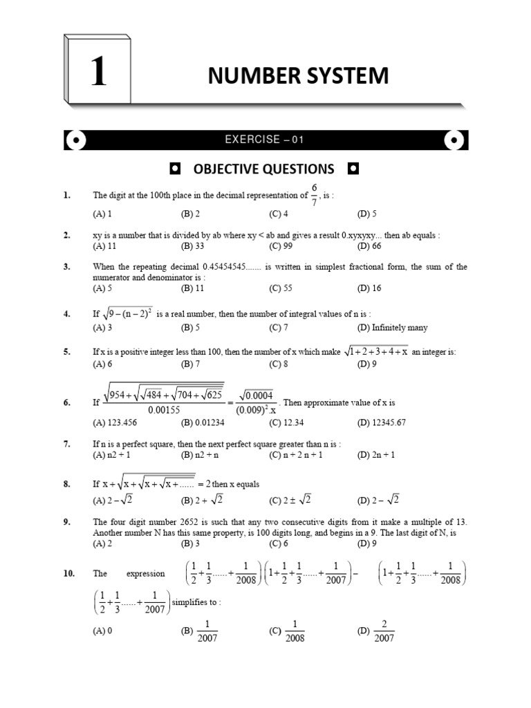 Number System Basics 1720856800222 | PDF | Rational Number | Numbers