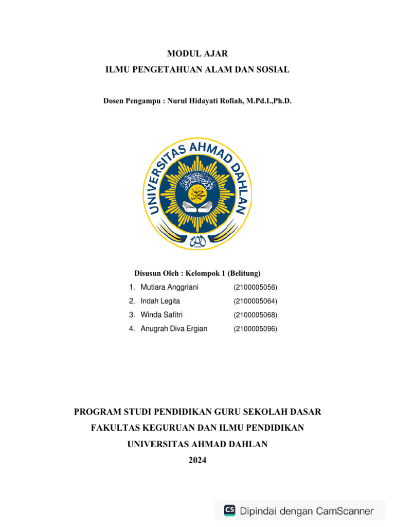 Modul Ajar Kelompok | PDF