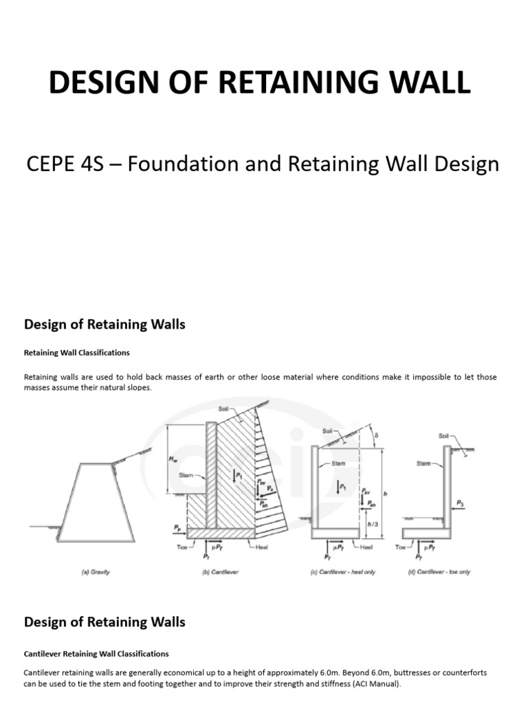Retaining Wall Design Guidelines | PDF | Civil Engineering | Mechanics