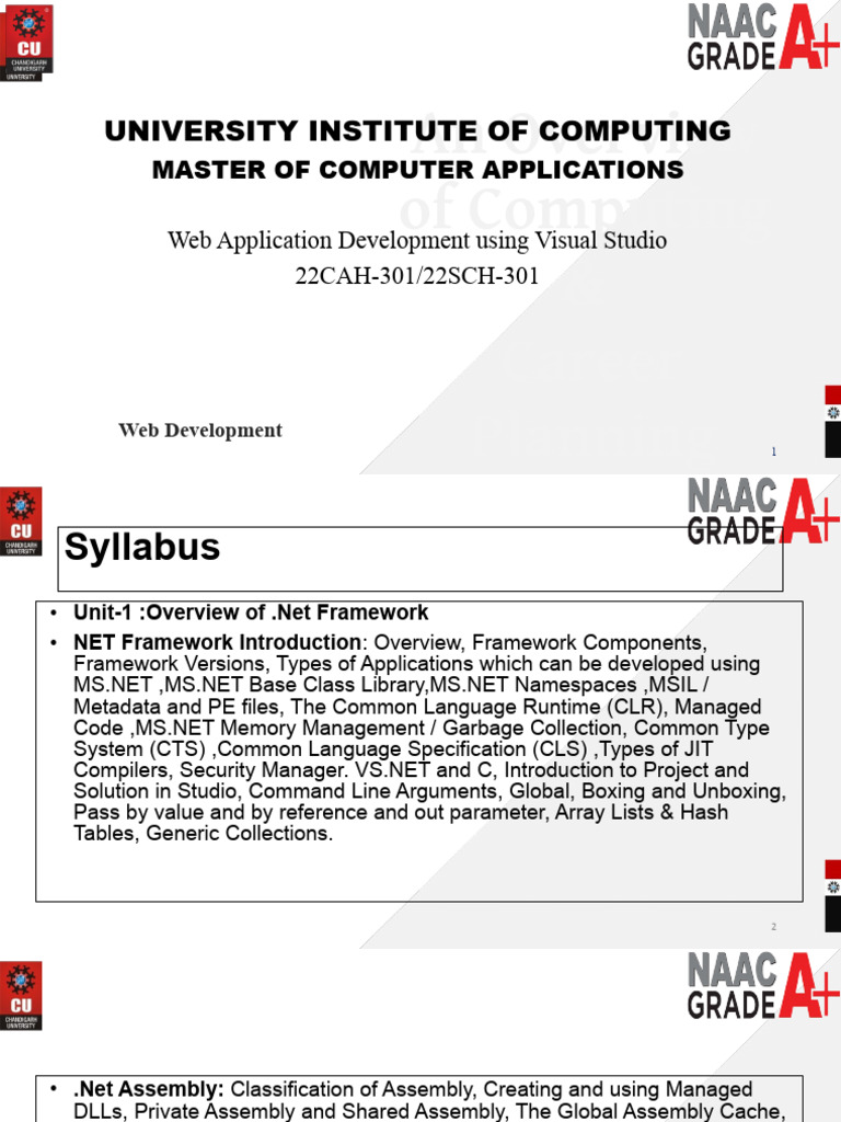 Introduction of .Net Framework - Chapter1 | PDF | Windows Presentation ...