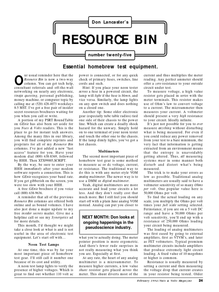 Resbar 02 | PDF | Resistor | Manufactured Goods