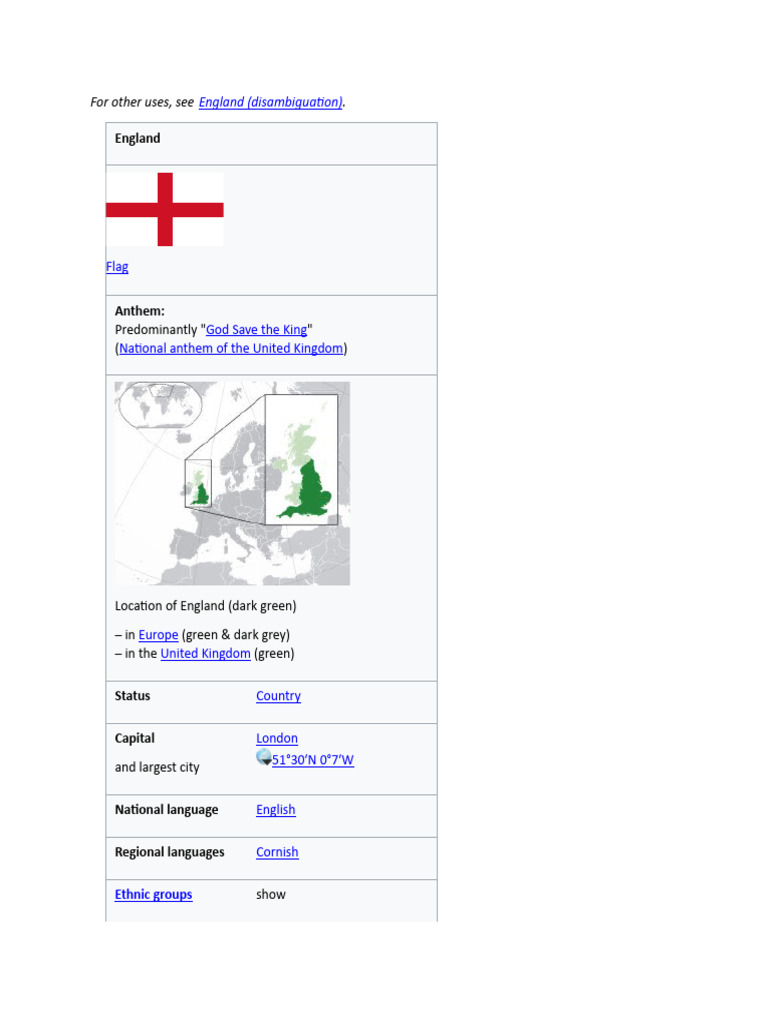 England | PDF | England | Roman Britain