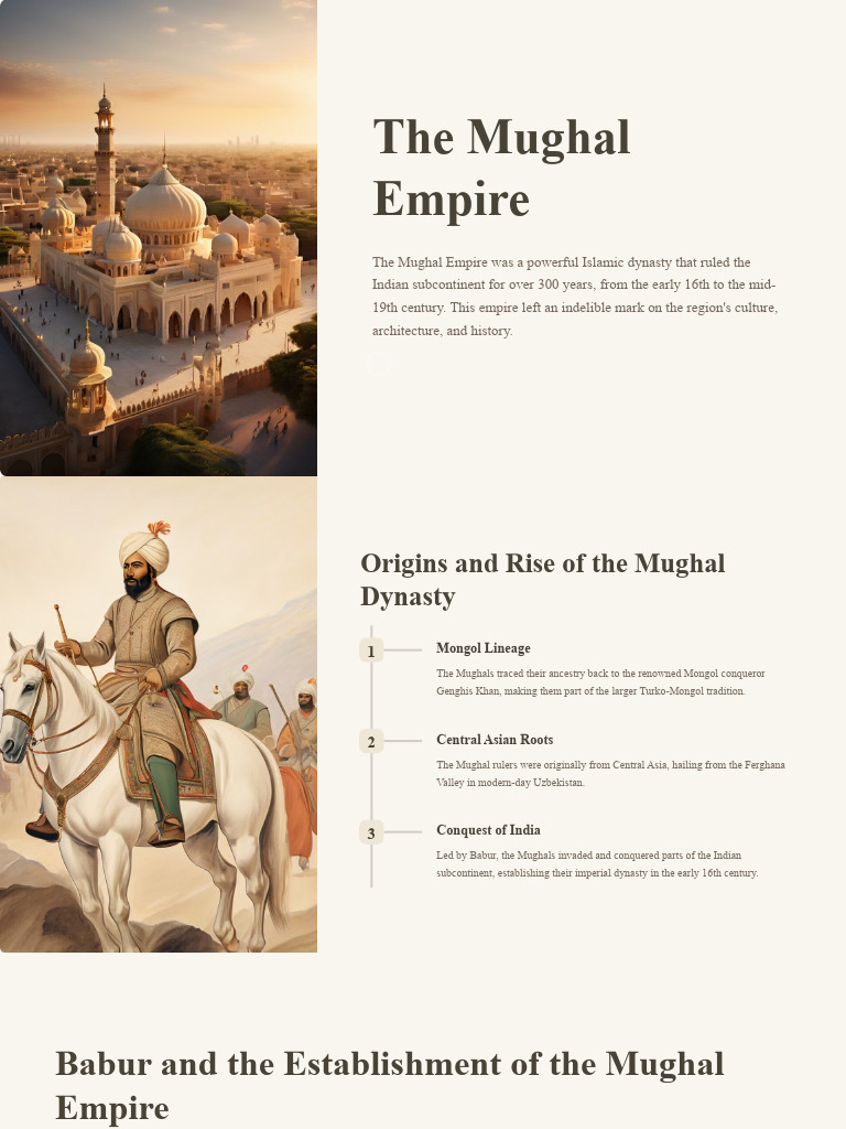 The Mughal Empire | PDF | Mughal Empire | Asia