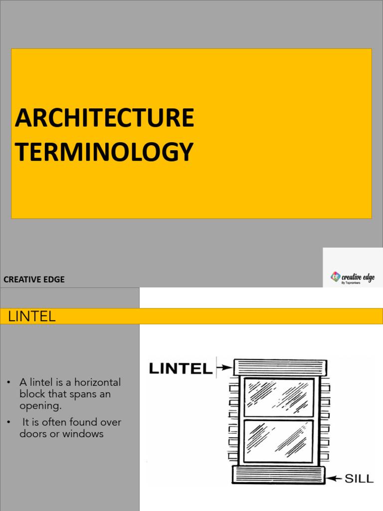 ARCHITECTURE TERMINOLOGY and Principles | PDF | Vault (Architecture ...