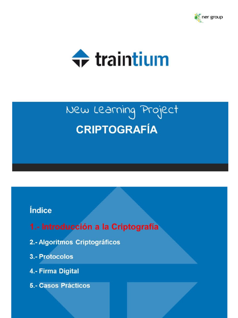 Criptografía - 01 - Índice | PDF