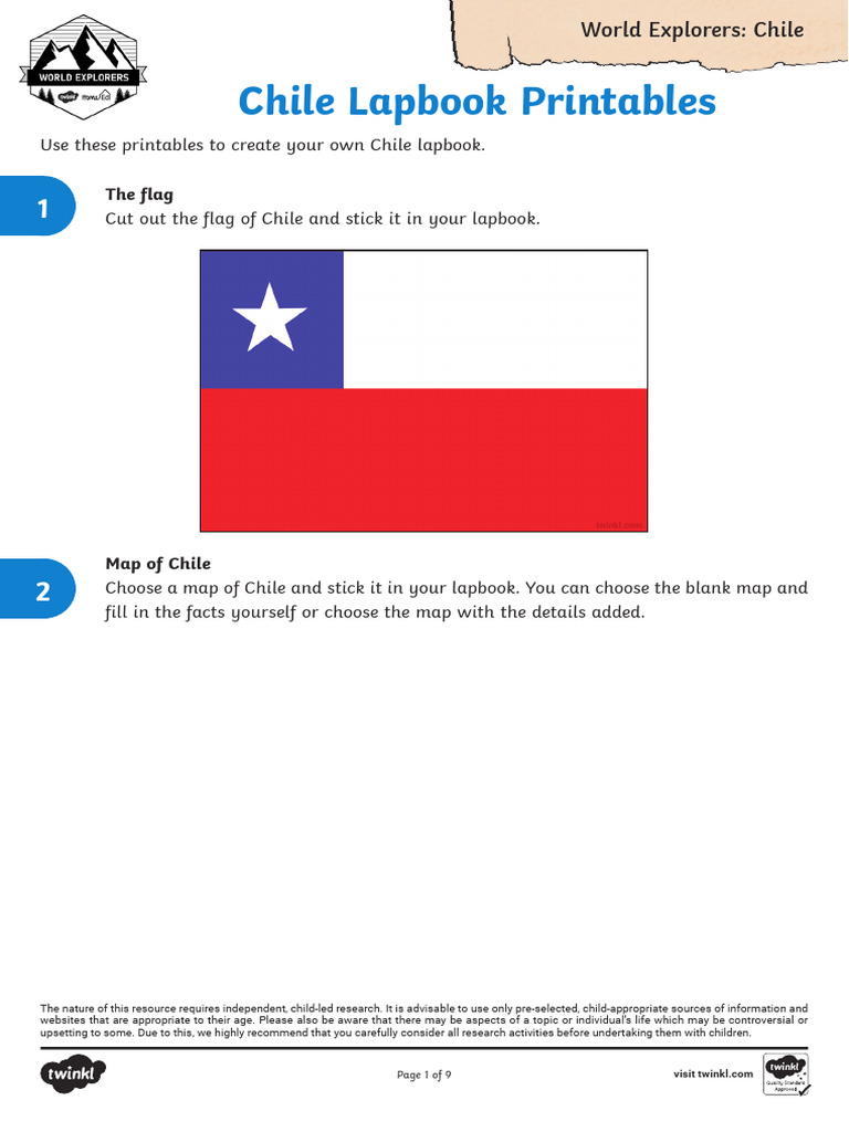 Create Your Chile Lapbook | PDF | Chile