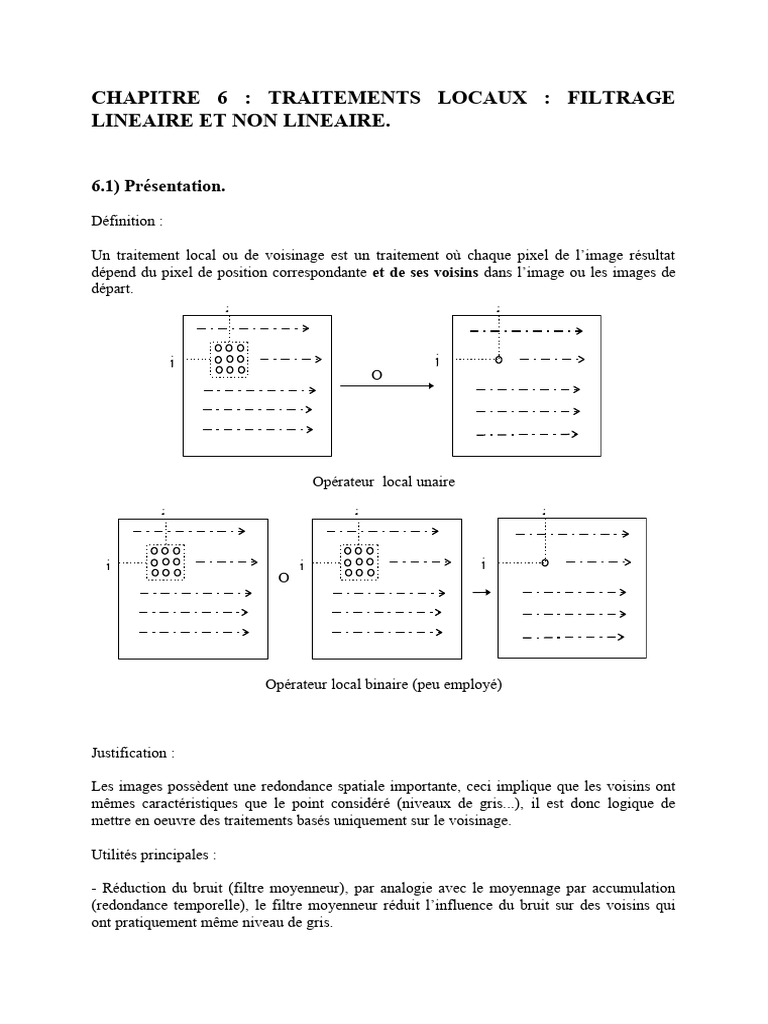 Filtrage Linéaire d'Images | PDF | Filtre (électronique) | Traitement ...
