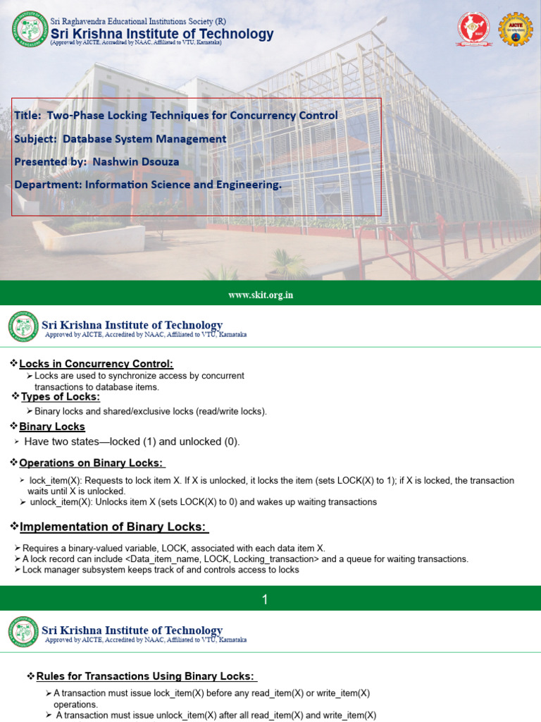 DBMS Presentation | PDF | Database Transaction | Operating System ...