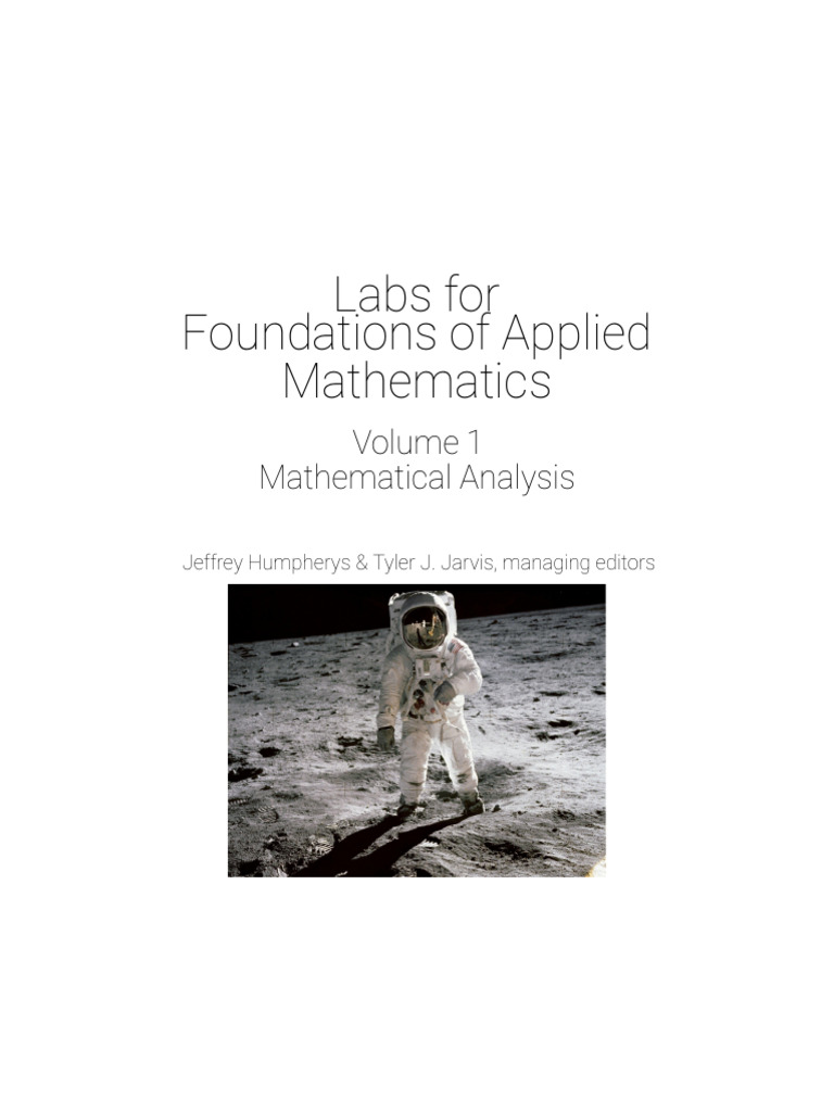 Labs For Foundations of Applied Mathematics Volume 1 (Mathematical Analysis) | PDF | Matrix ...
