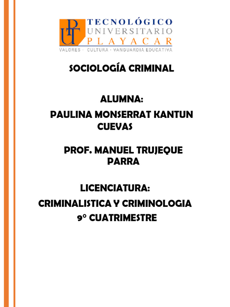 KANTUN P Investigacion Tarea 2 | PDF | Positivismo | Criminología